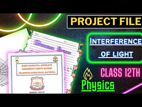 | Physics project file on Interference of light for class 12th ...