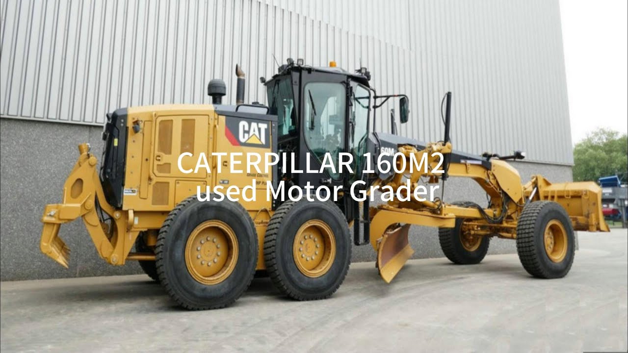 CATERPILLAR 160M2 Used motor grader for sale - YouTube