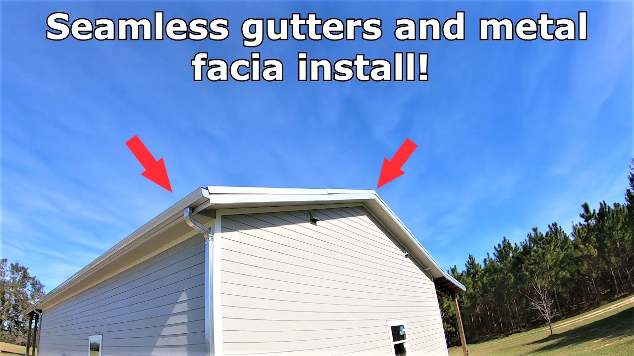 Seamless gutters are installed! #509 - YouTube
