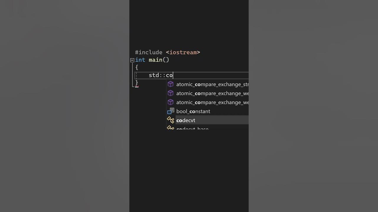 "Hello World" code in C++ - Explanation - YouTube