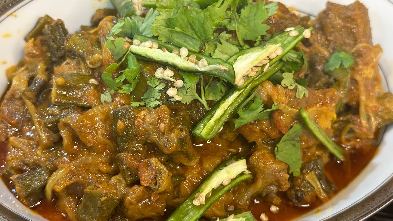 How to Make Quick and Delicious Bhindi Gosht | Traditional Pakistani ...