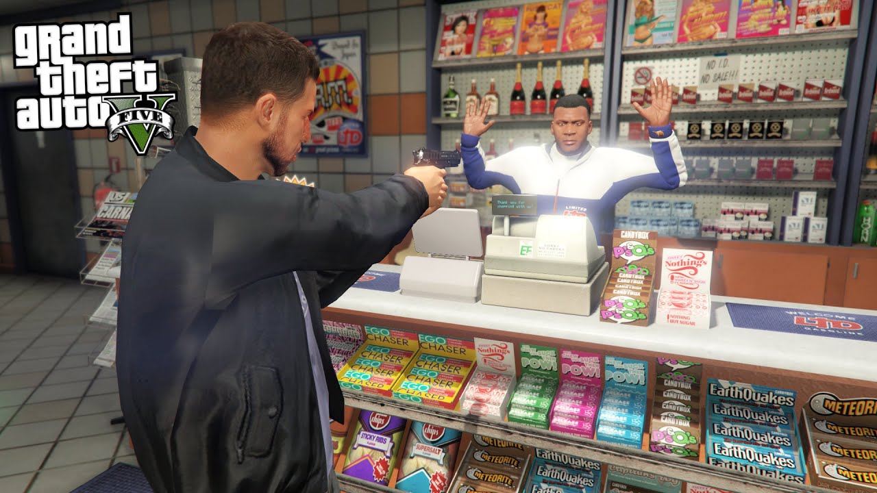 FRANKLIN GETS A JOB AT THE GAS STATION - THEY ROBBED ME ON MY SECOND ...