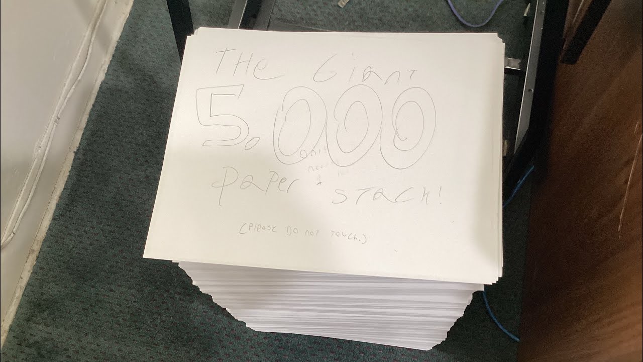 Making a paper stack - YouTube