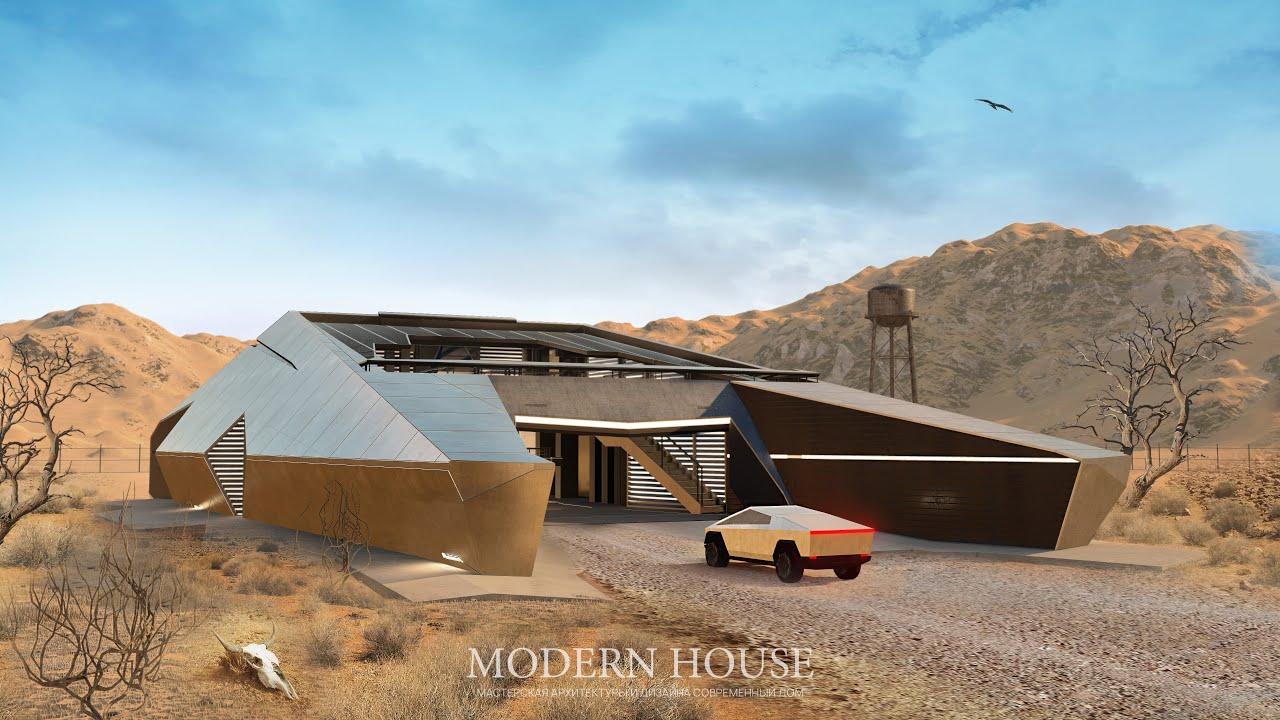 Cyberhouse and Cybertruck for the zombie Apocalypse - YouTube