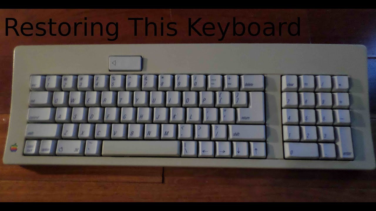 Apple Standard Keyboard "restoration" - YouTube