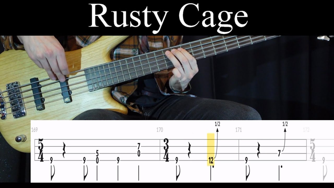Rusty Cage (Soundgarden) - Bass Cover (With Tabs) by Leo Düzey - YouTube