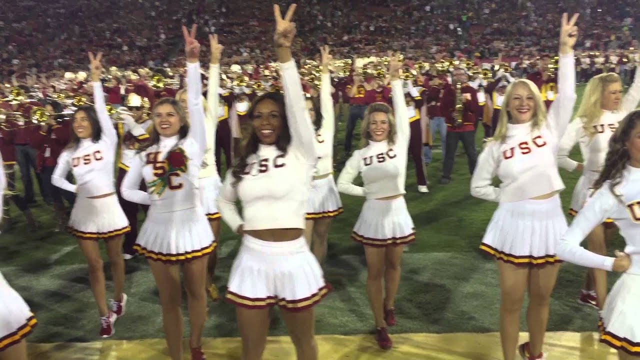 Nicole Steen Performs at the 2015 USC Homecoming Game with the World ...