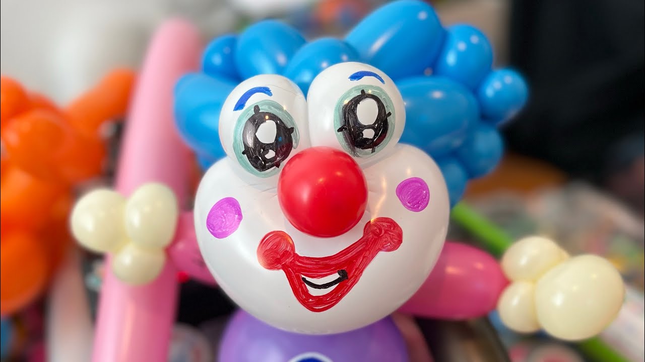 Clown balloon tutorial chubby body - YouTube