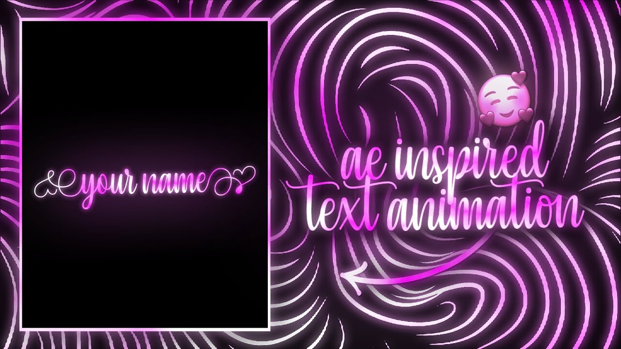 AE INSPIRED TEXT ANIMATION \ - Glow text tutorial | alight motion - YouTube