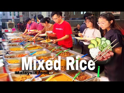 4k street food tour | petaling jaya mixed rice foodie tour| very ...