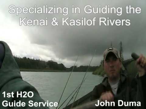 Kasilof River Alaska Fishing for Silver Salmon with Fishing Guide John ...