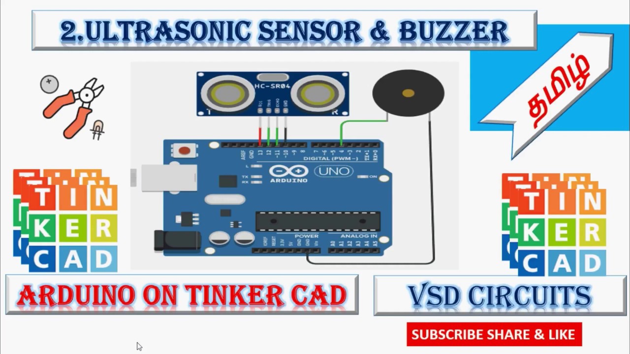 TINKER CAD ARDUINO SIMULATION TAMIL(தமிழ்) - YouTube