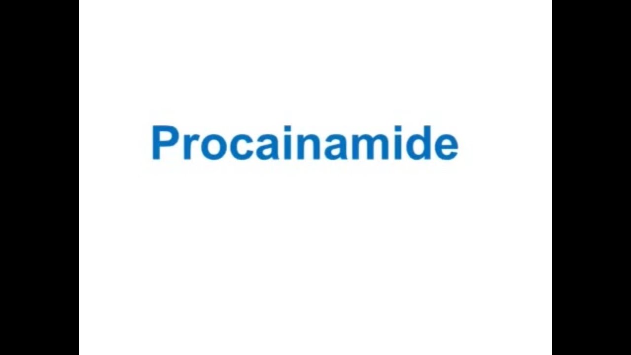 USMLE: Medical Video Lecture about Procainamide by UsmleTeam - YouTube