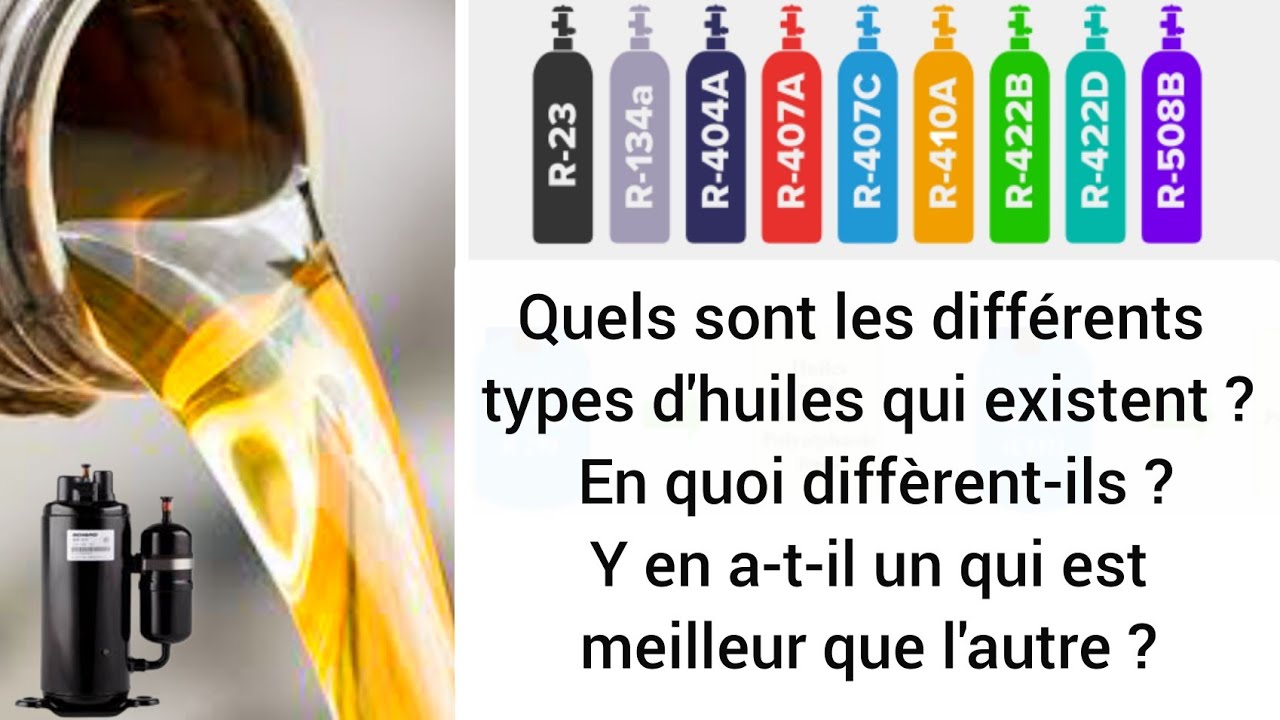 The different types of oil used in refrigeration & air conditioning POE ...