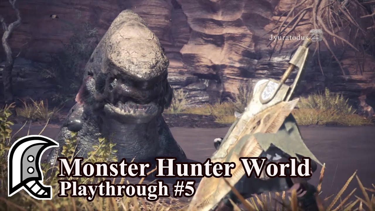 Monster Hunter World Playthrough - Jyuratodus the Mud Fish Wyvern - YouTube