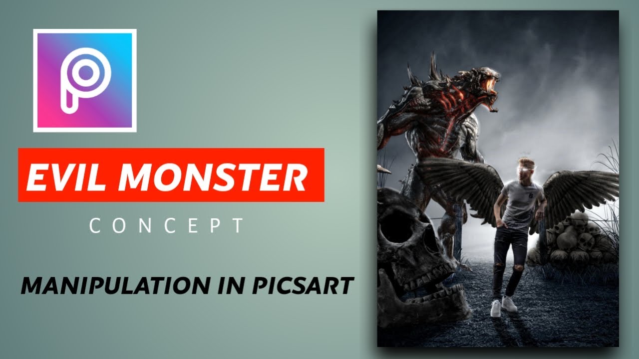 Evil monster Concept Editing horror picsart manipulation by mighty ...