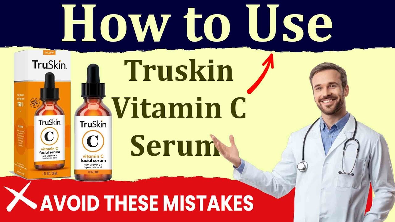 How to Use Truskin Vitamin C Serum - Fast GLOWING Skin Revealed - YouTube