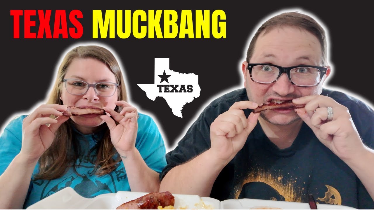 Travel Day MUCKBANG in TEXAS | AUTHENTIC TEXAS BBQ and TEX-MEX - YouTube