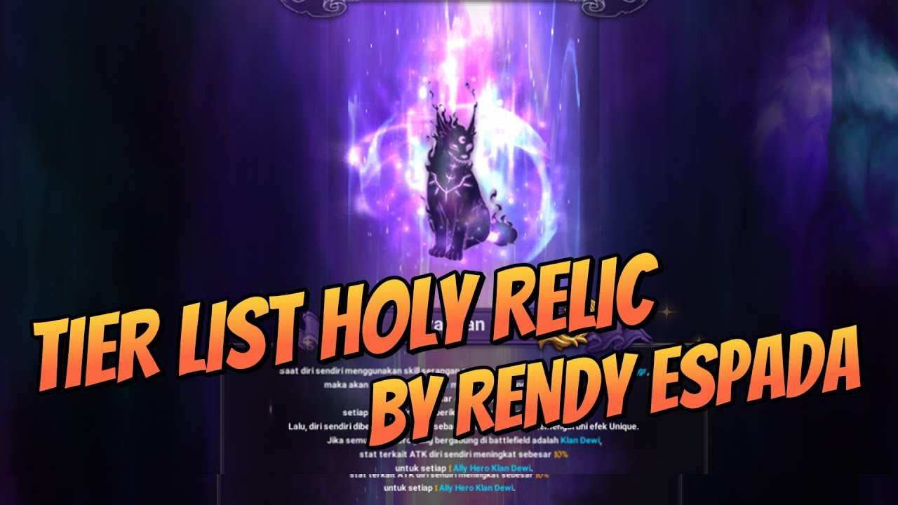 Tier List HOLY RELIC Seven Deadly Sins July 2023 By ( Rendy Espadoss ...