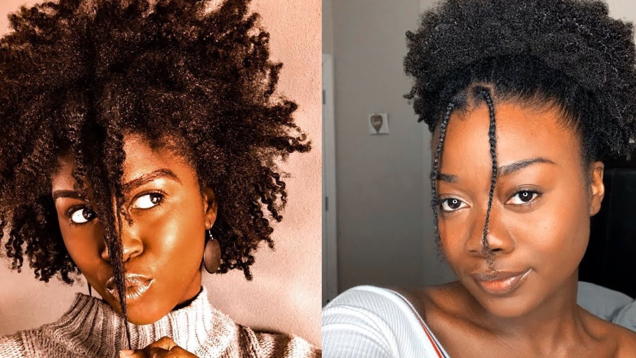 4C Natural Hairstyles| Short to Long Length - YouTube