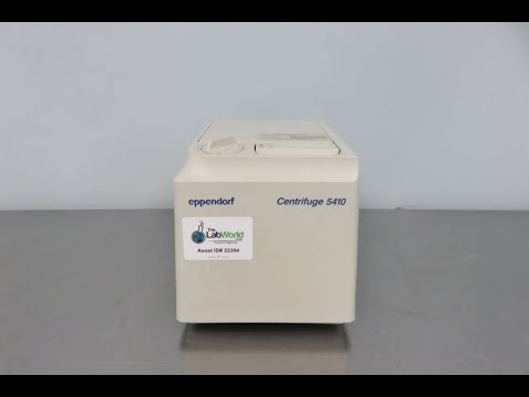 Eppendorf 5410 Table Top Centrifuge Video ID 22394 - YouTube