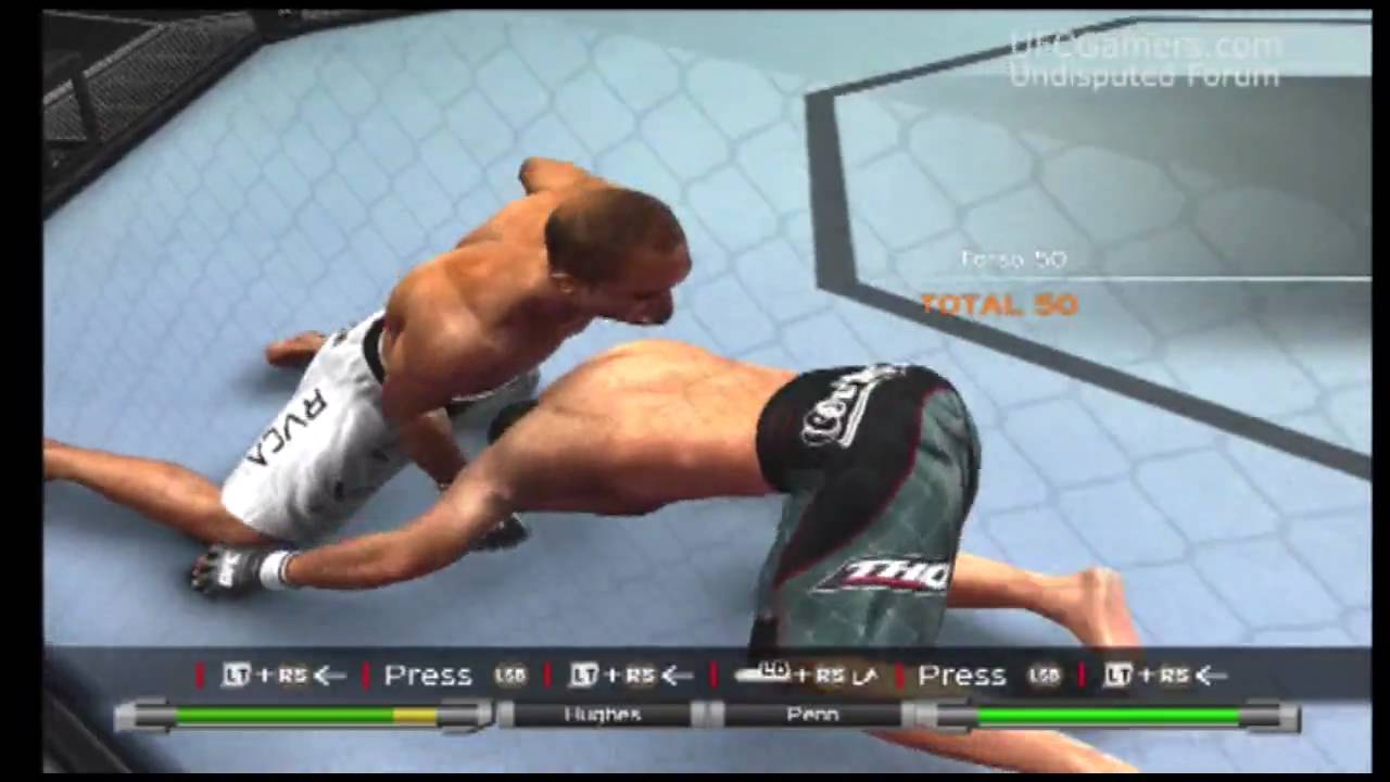 UFC Undisputed - Hughes Running Slam - YouTube