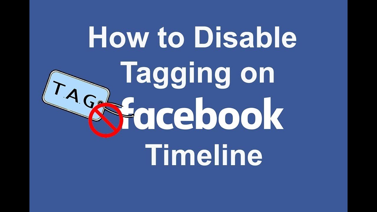 How to Disable Tagging on Facebook Timeline - YouTube