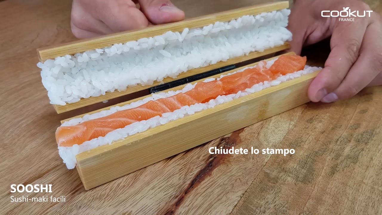 Sooshi by Cookut - L'utensile per preparare facilmente sushi maki - YouTube