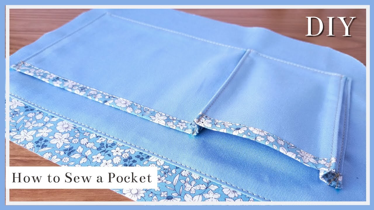 How to Sew a Tucked Pocket/Free Pattern/DIY/sewing tutorial/sub - YouTube