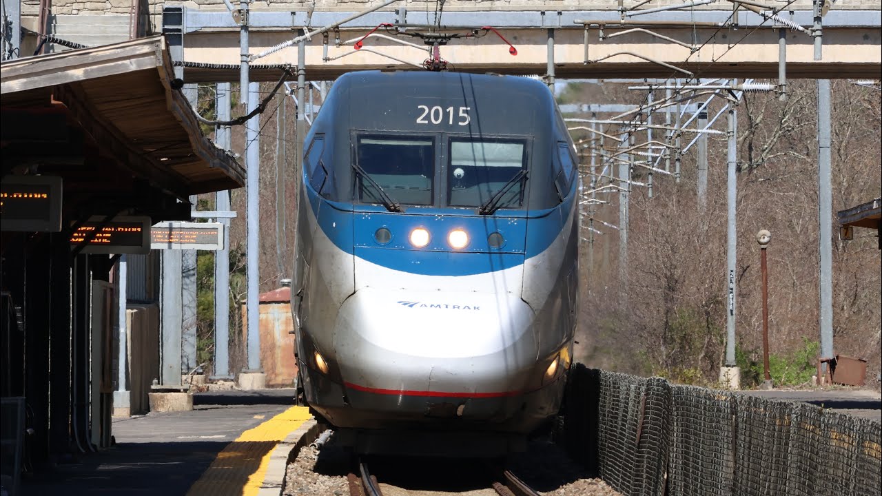 Acela 2167 quick SAAHC horn through Sharon, MA (4/23/24) - YouTube