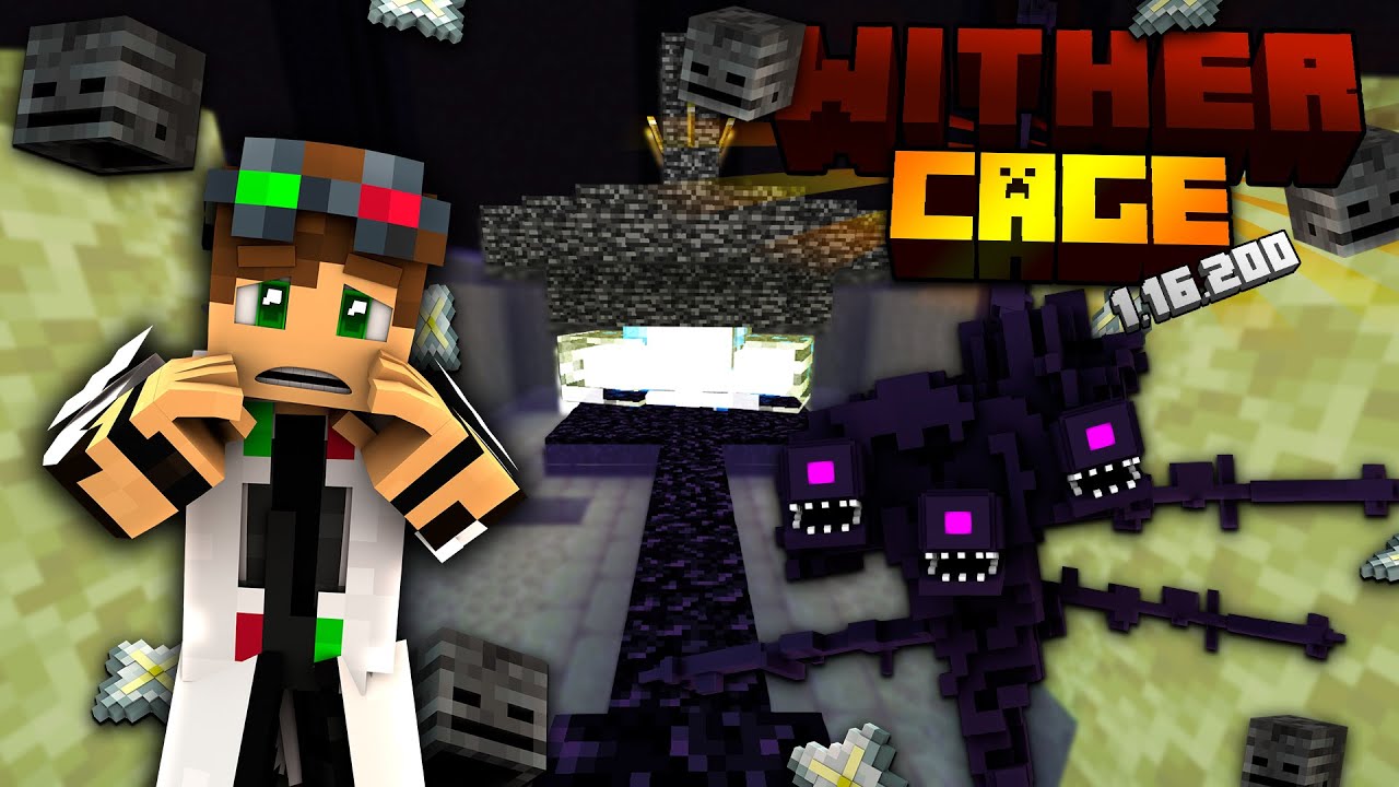 WITHER BOSS Kill en 15 secondes - Wither Cage 1.16.200 Minecraft ...