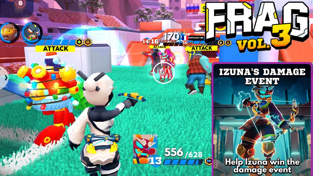 FRAG Pro Shooter - Izuna's Damage👺🩷Gameplay Walkthrough🔥(iOS,Android ...