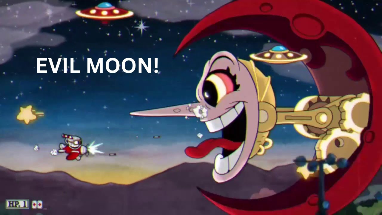DONT FIGHT THE EVIL MOON! - Cuphead episode 3 - YouTube