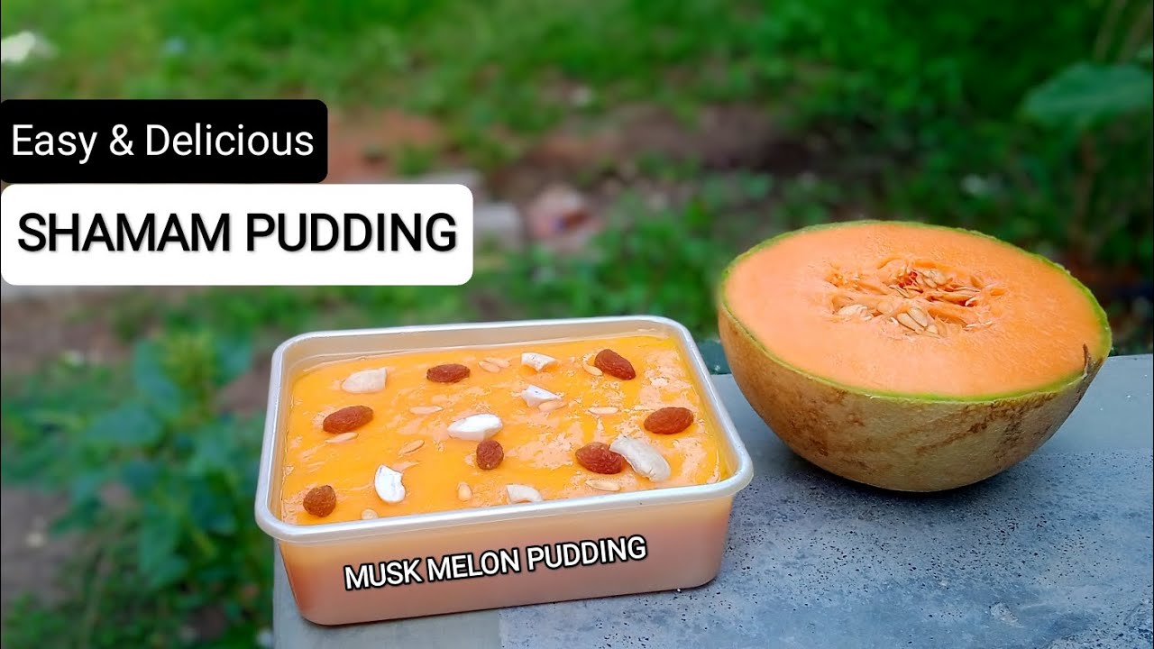 How to make musk melon pudding | Shamam pudding recipe - YouTube