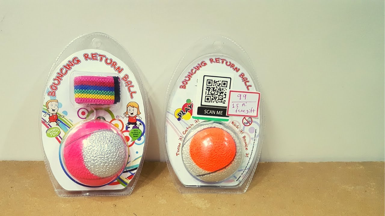Unboxing and review of shakti rubber industries bouncing return ball - YouTube