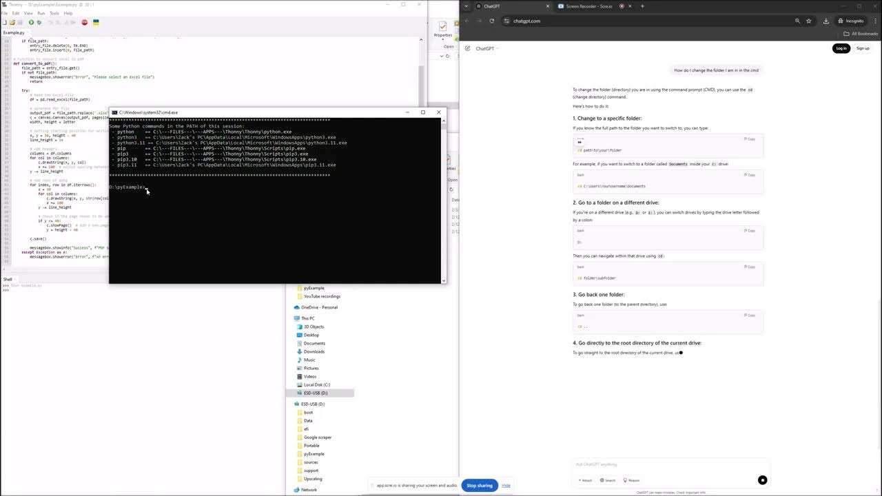 ChatGPT + Tkinter + Python + Compiling = Distributable - YouTube