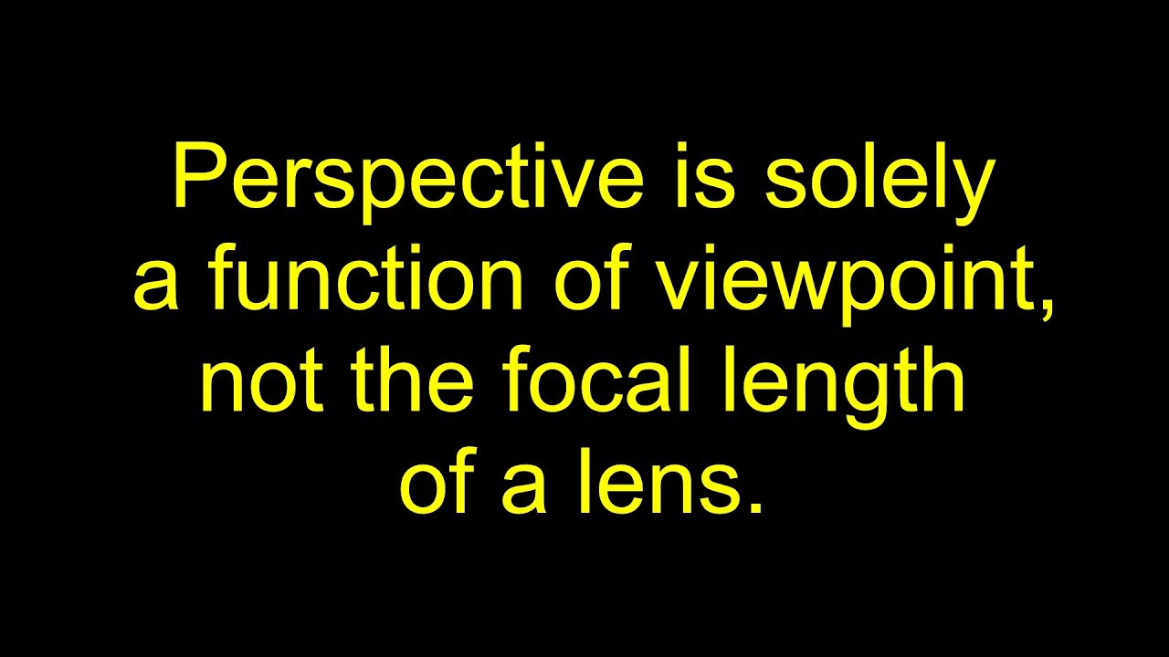 Explaining perspective as a function of viewpoint. - YouTube
