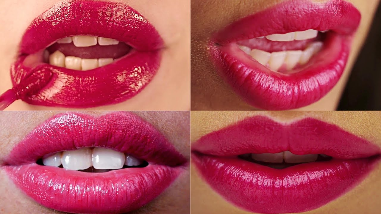 Lip Shades - ASMR Whispers & Triggers | Red and Pink Lips Closeup ...