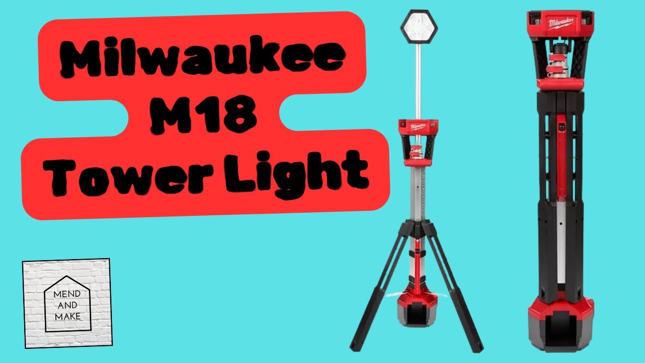 Milwaukee Rocket M18 Duel Power Tower Light 2131-20 - YouTube