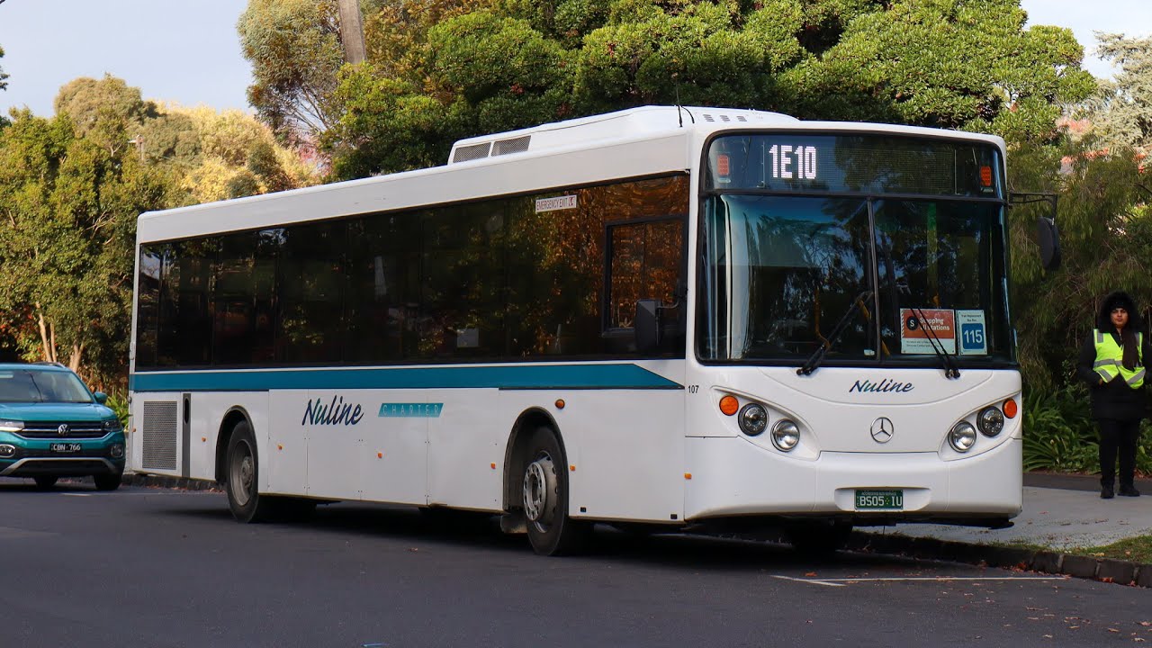 Nuline Bus 107 Mercedes Benz O405NH, Volgren Perth "CR225L" - YouTube