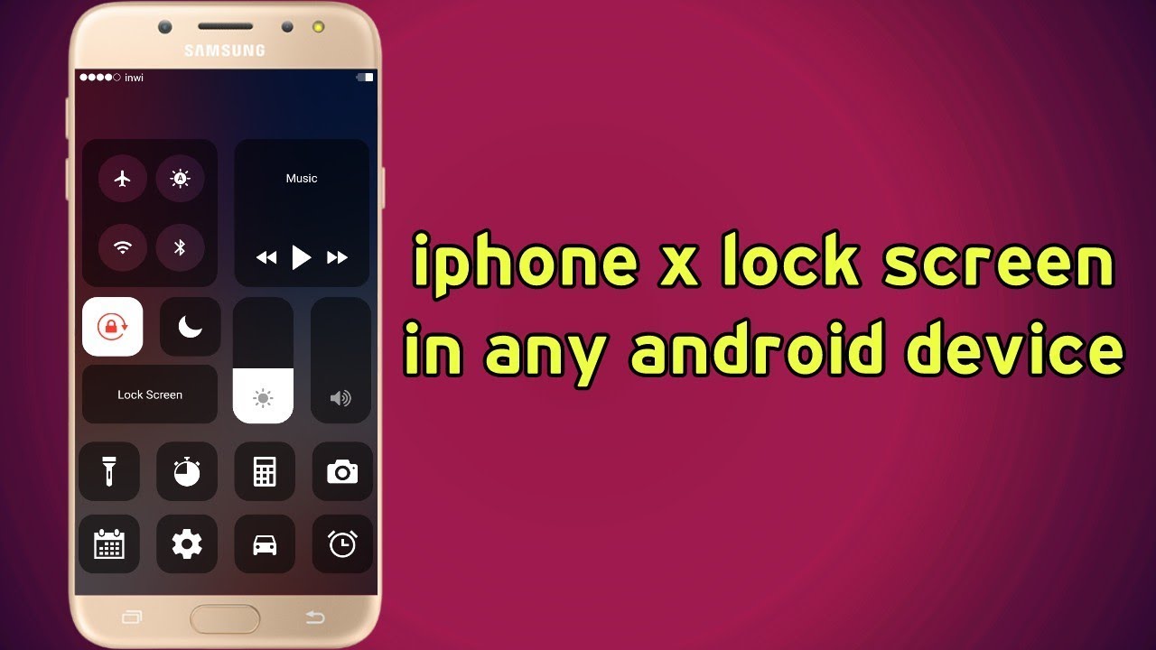 iphone x lock screen in any android - YouTube
