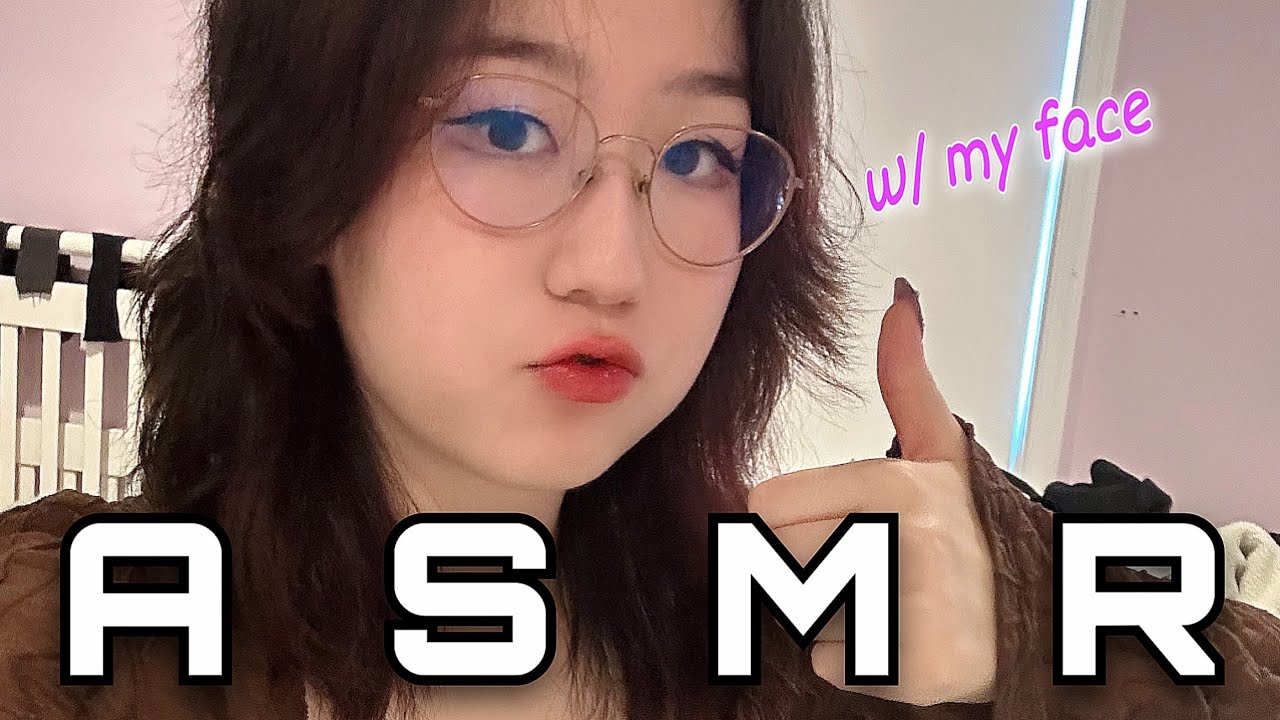 ASMR with my FACE ?! 👁️👃🏼👁️slamming my face into the camera // 1 MINUTE ...