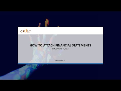 How to attach your financial statements - YouTube