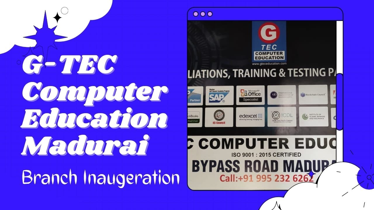 G-TEC Computer Education - Madurai Branch Inaugeration | G-TEC - YouTube