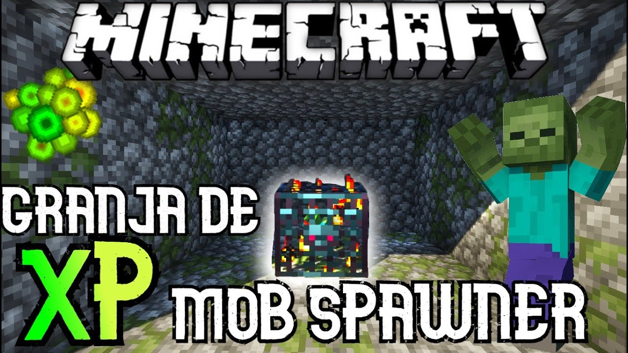 ¡Cómo hacer un GRANJA de XP con un MOB SPAWNER! MINECRAFT BEDROCK Y ...