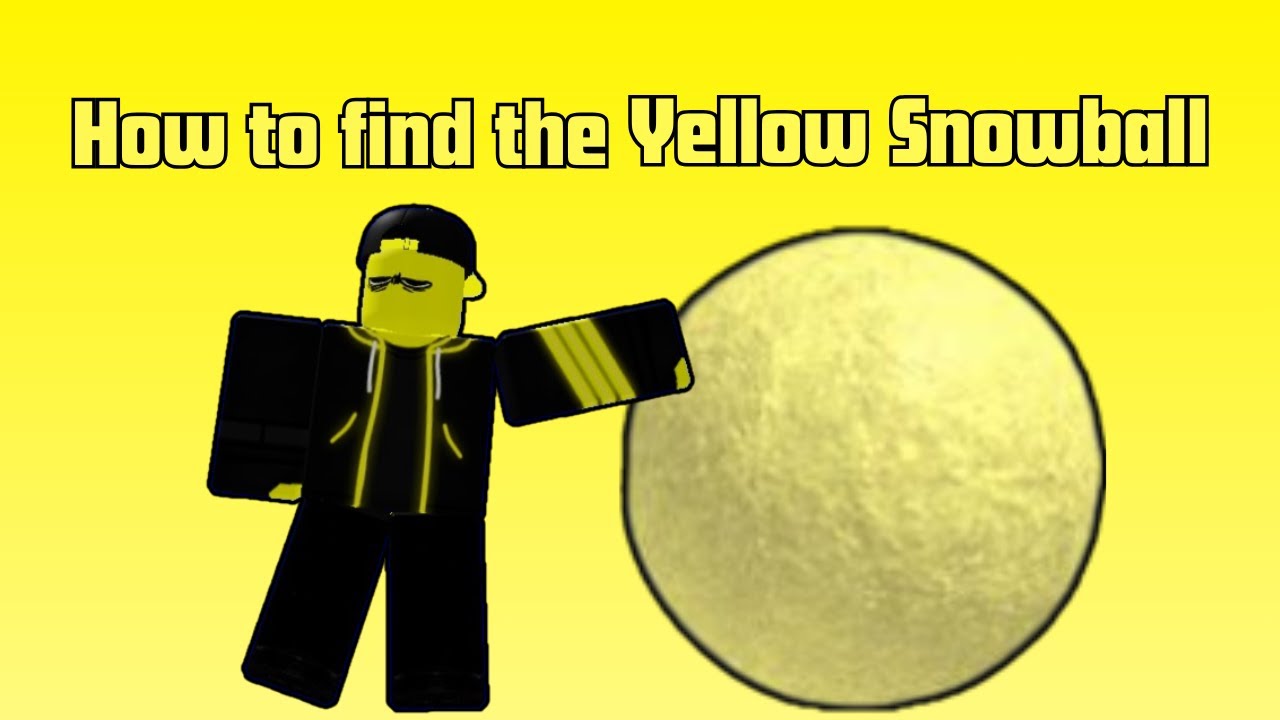 This is how you get the Yellow Snowball (Roblox Beat The Robloxian ...