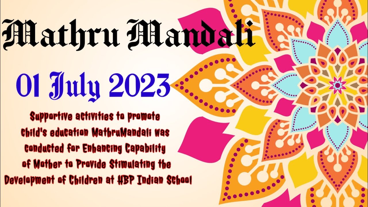 Mathru Mandali conducted on 1st July 2023 - YouTube