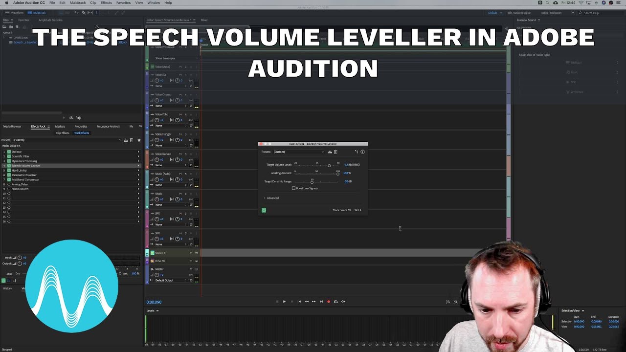 The Speech Volume Leveller in Adobe Audition - YouTube