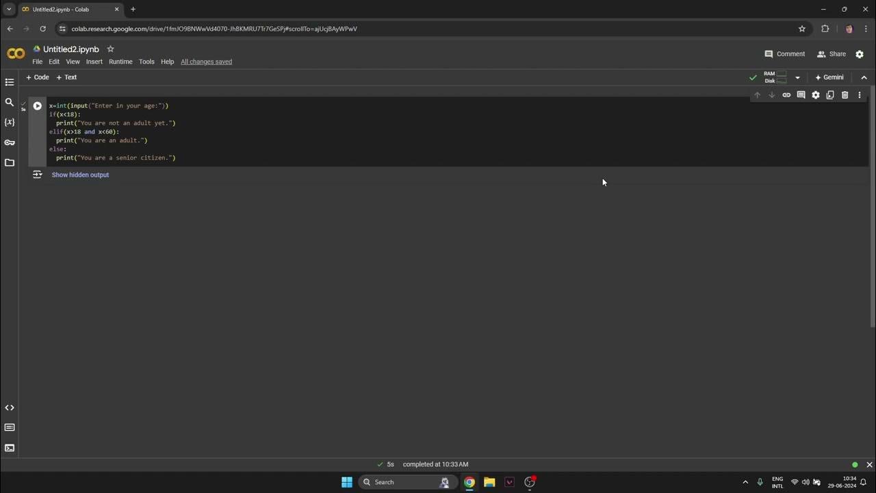 Basics of If else condition-python - YouTube