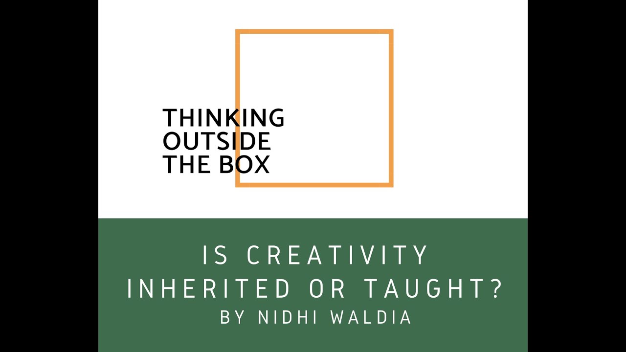 Is creativity inherited or can creativity be taught? - YouTube
